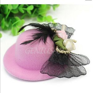 Pink Magnolia | Accessories | New Pink Hair Clip Fascinator Mini Top ...
